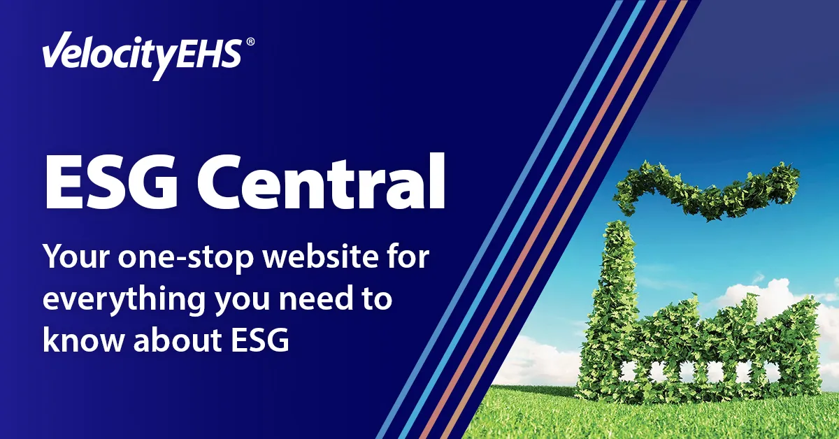 ESG Central - VelocityEHS