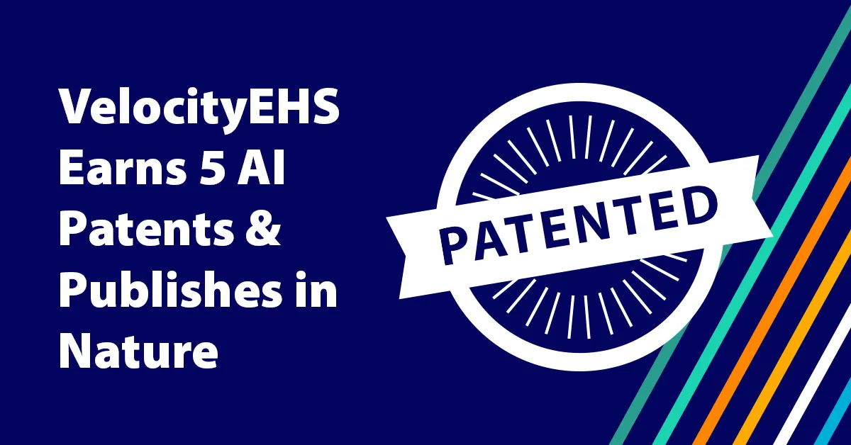 VelocityEHS Earns 5 AI Patents and Publishes in Nature | VelocityEHS